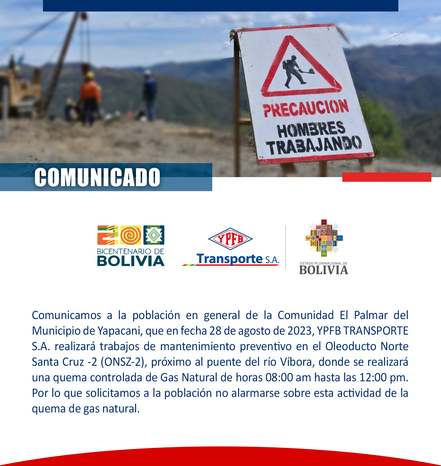 COMUNICADO - YPFB Transporte