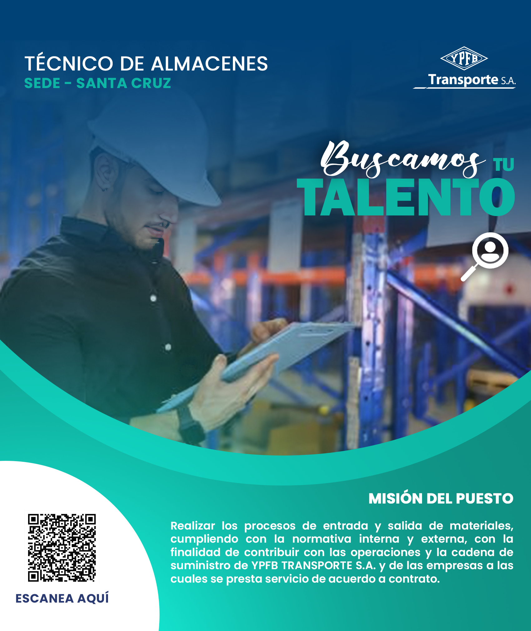 Buscamos Talento YPFB TRANSPORTE S.A. - YPFB Transporte